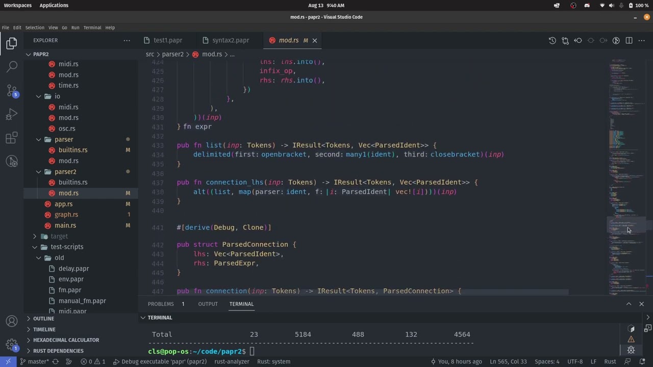 How I created a parser, decided it sucked, and created a better parser. (PAPR devlog #2)