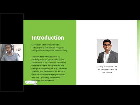 Tax & Accounting 101 for Technology Startups