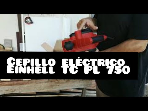 Cepillo eléctrico Einhell TC PL 750, unboxing, cepillo para madera