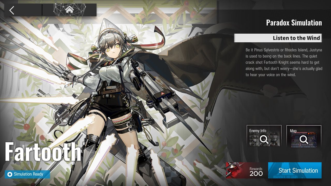 Arknights Paradox Simulation Fartooth Guide
