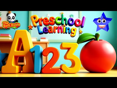 Preschool Learning activities for 3 year olds at home | Learn ABC Phonics Shapes Numbers Colors 🌈