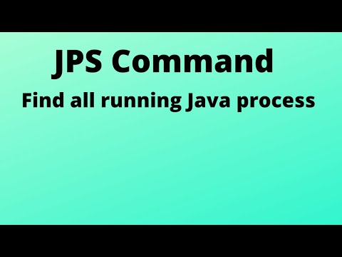 How to find all running Java process