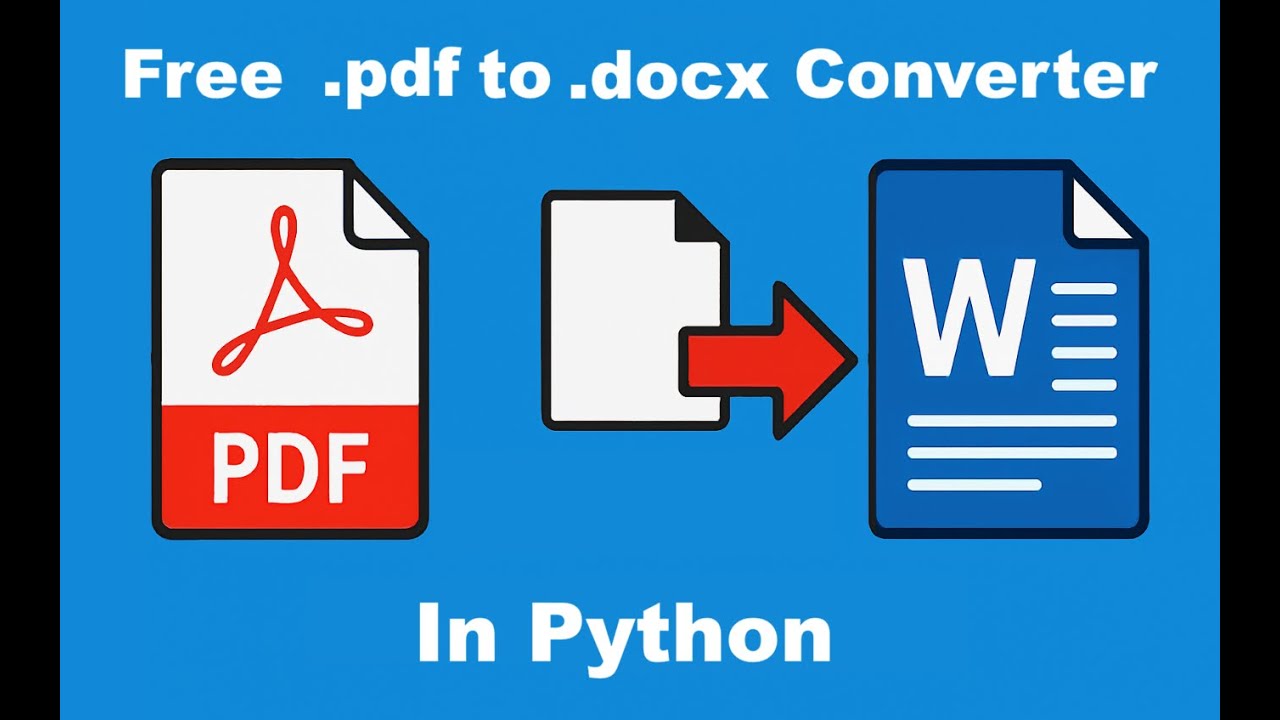 Convert PDF to Word using Python | pdf2docx Tutorial (Step-by-Step) #LibreOffice #Soffice #DOCXtoPDF