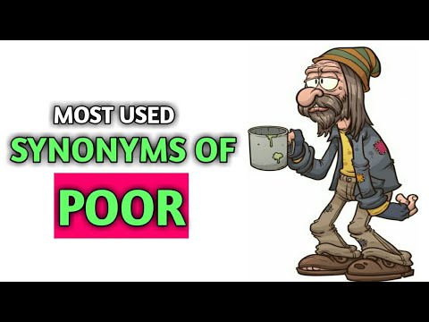 Mostly used synonyms of "poor" || some 'poor' synonyms those are natives use all the time