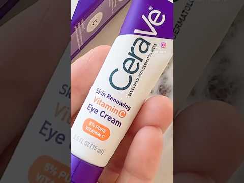 CeraVe Skin Renewing Vitamin C Eye Cream #drugstoreskincare #newskincare #vitamincskincare #eyecream