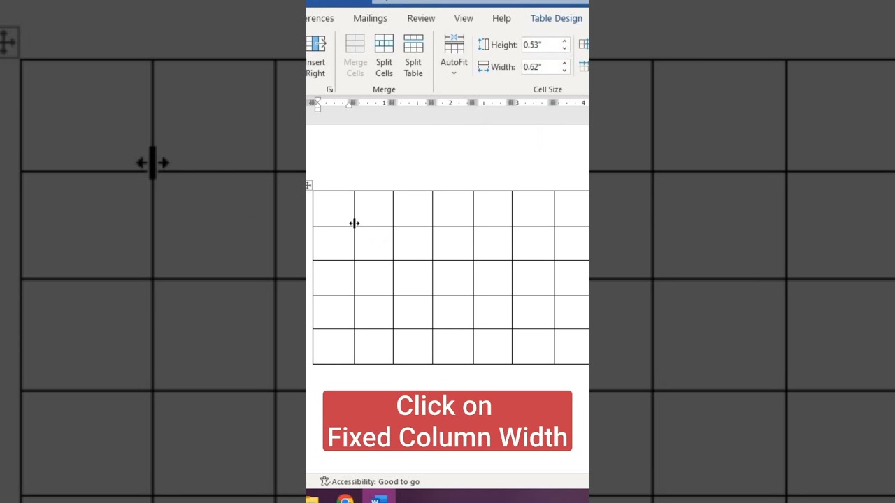 How to Fixed Column Width 😮 #word #winword #msword #shortsvideo #shorts #eca #computer #tricks