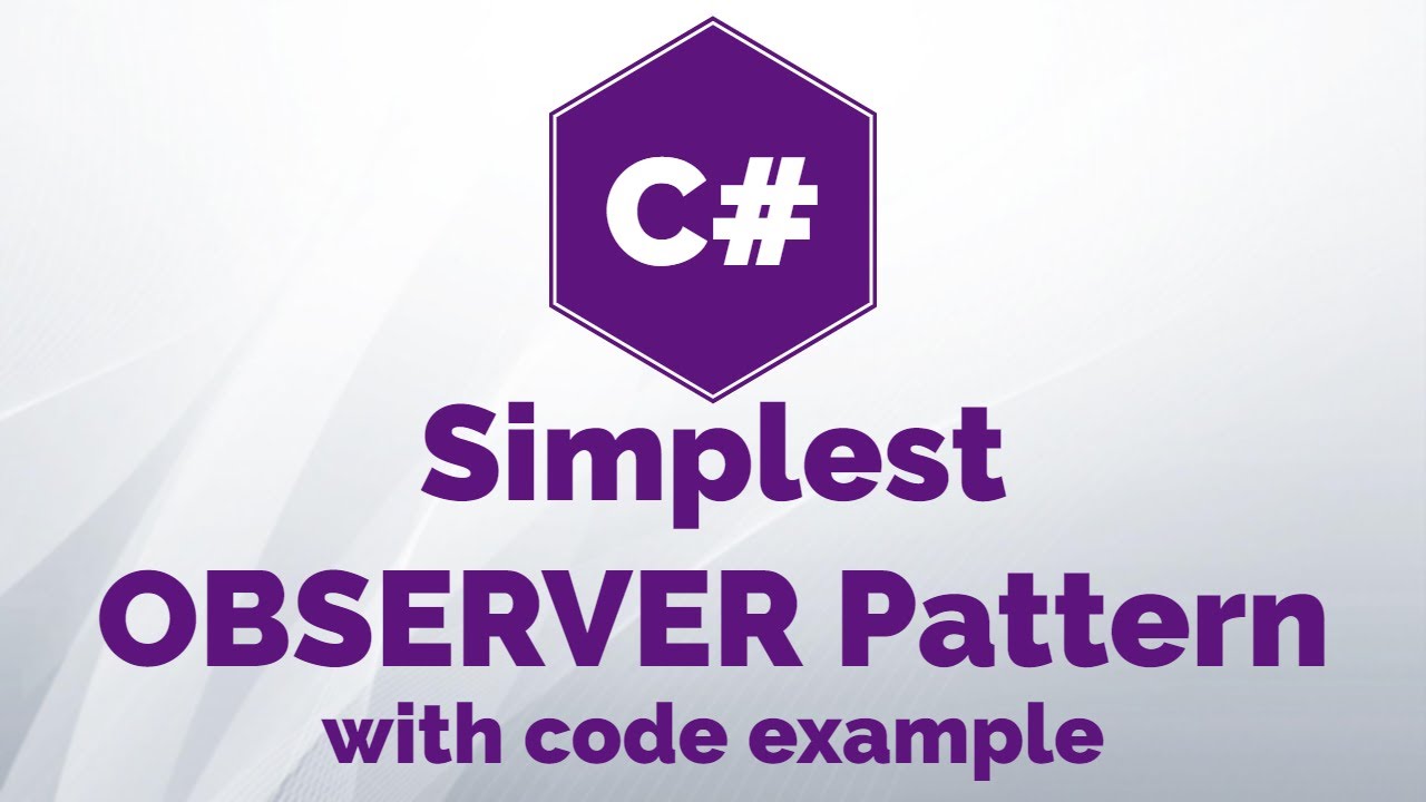 C# Observer Pattern Example