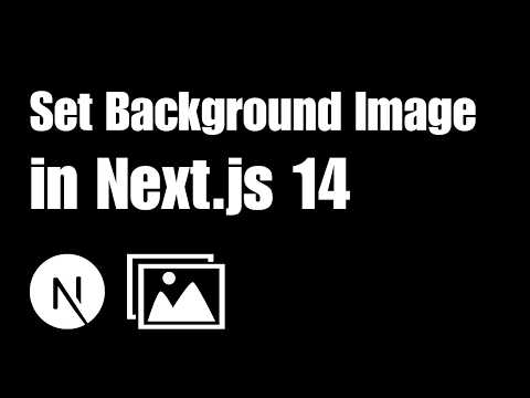 Master Next.js 14: Setting Background Images Made Easy!