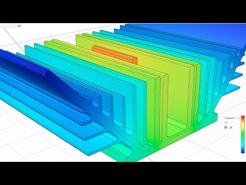 Fusion 360 Thermal Simulation of CPU Heatsink: Heat Transfer Analysis Tutorial