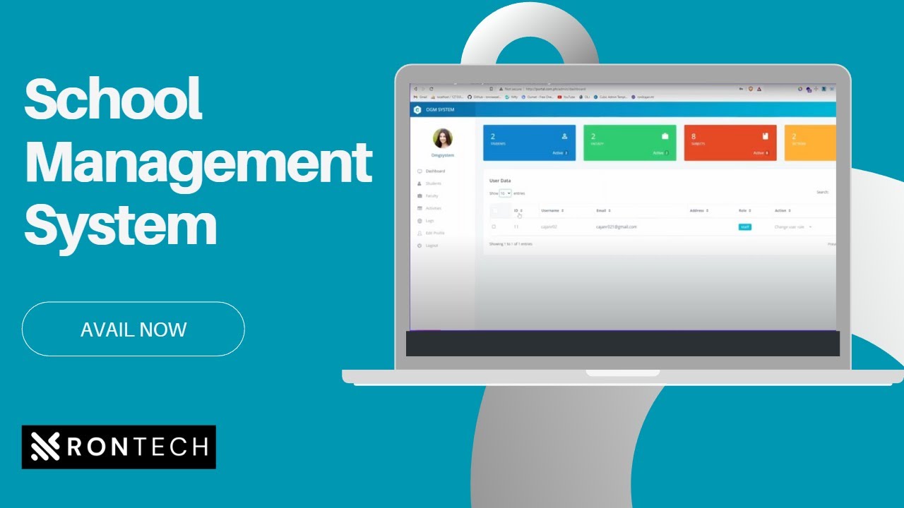 School Management System built with CodeIgniter 4 - FREE SOURCE CODE