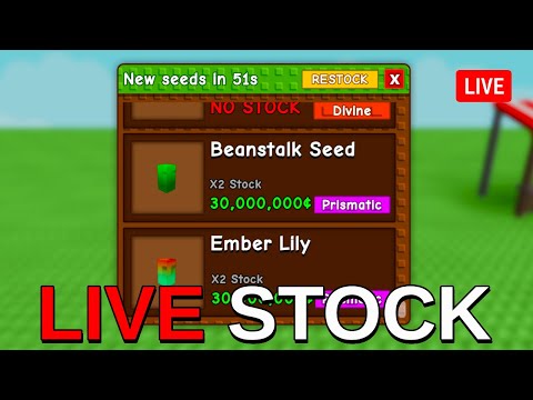 Live ???? | GROW A GARDEN STOCK, EGGS, WEATHER AND SEEDS 24/7!
