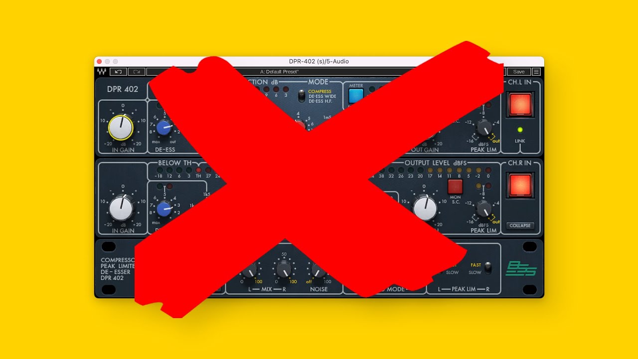 Why are you using a compressor for sidechain compression?
