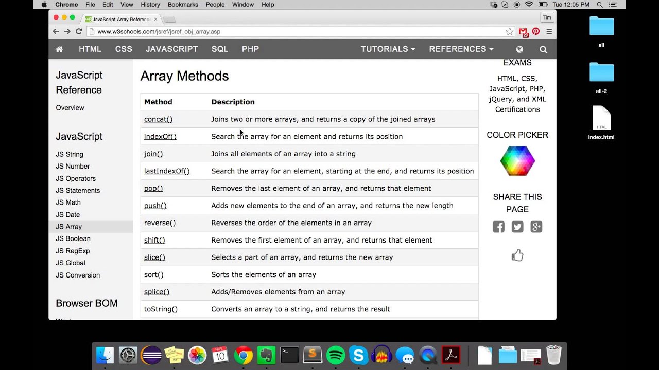 Array Methods (JavaScript)