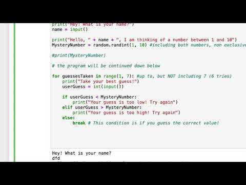 Making a simple Python Program - Random Number Generator (Guess The Number game!)