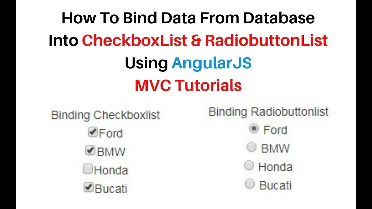 mvc dropdownlist checkboxlist binding using angularjs