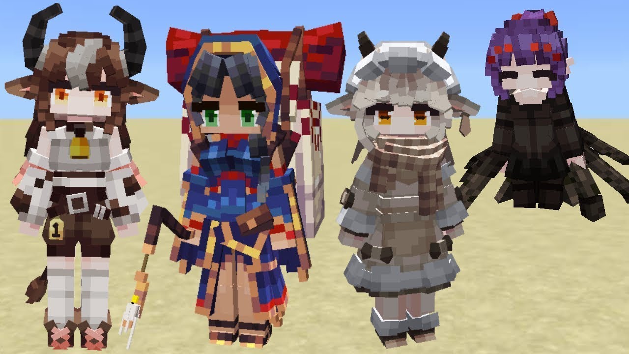 Dokimobs MOD in Minecraft – Meet the Anime Versions of Mobs!