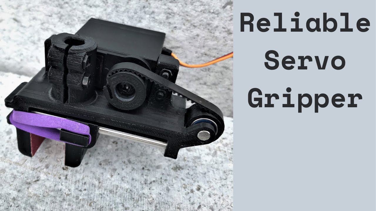 3D Printed Arduino Parallel Robot Gripper