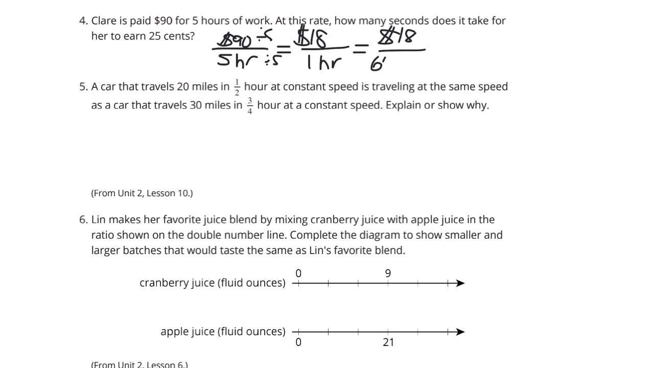 Grade 6, Unit 2, Lesson 12 Practice Problems