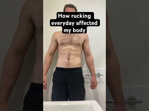 How rucking everyday affected my body #explore #30dayschallenge #ruck #workout #training #adventure