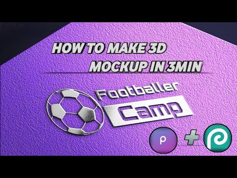 How to Make 3d mockup logo in 3min