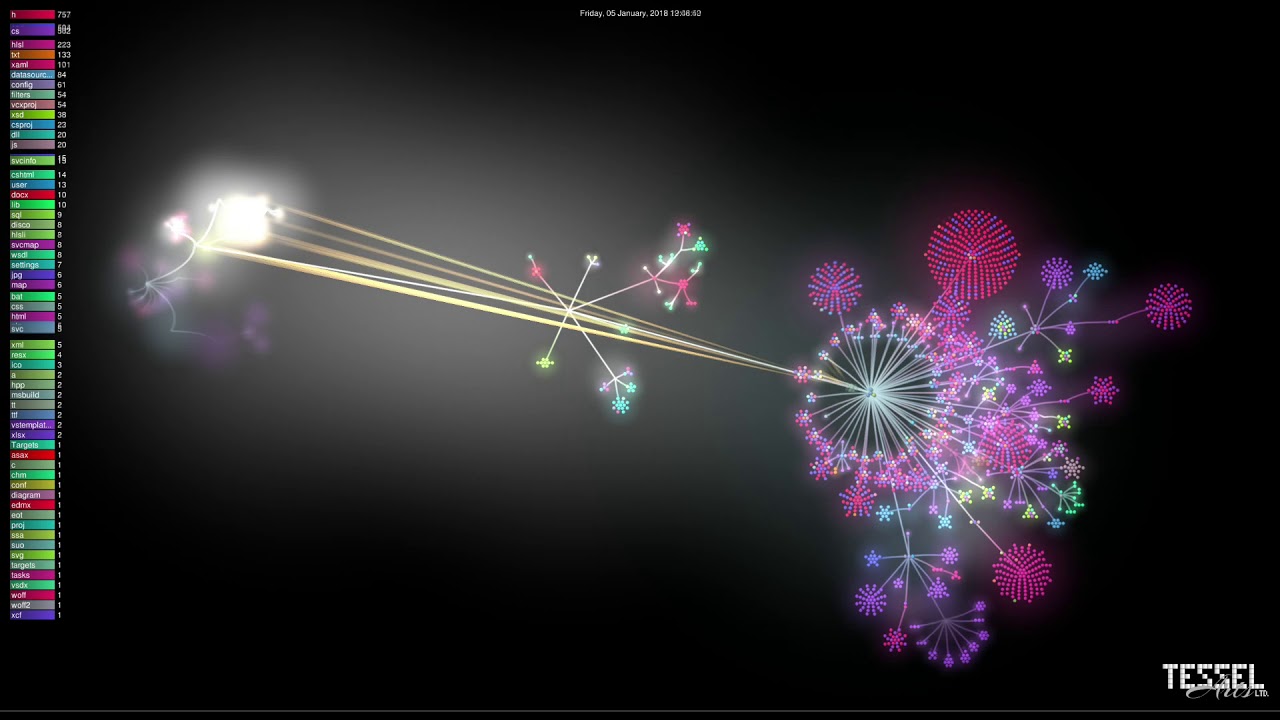 Gource code visualization