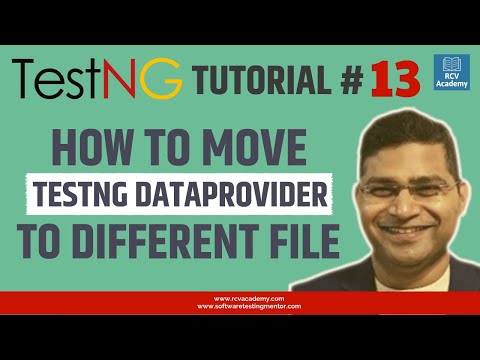 Learn TestNG Tutorial 13 Move TestNG DataProvider into Different File ...