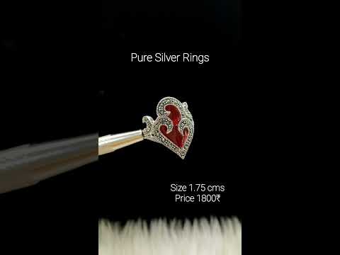"Adorn yourself with timeless elegance. Our pure silver marcasite rings redefine sophistication."