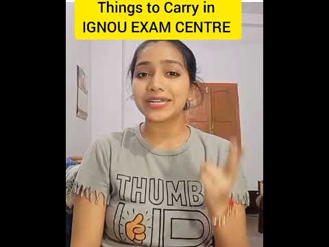 IGNOU EXAM HALL ME KYA KYA LEKAR JAYE