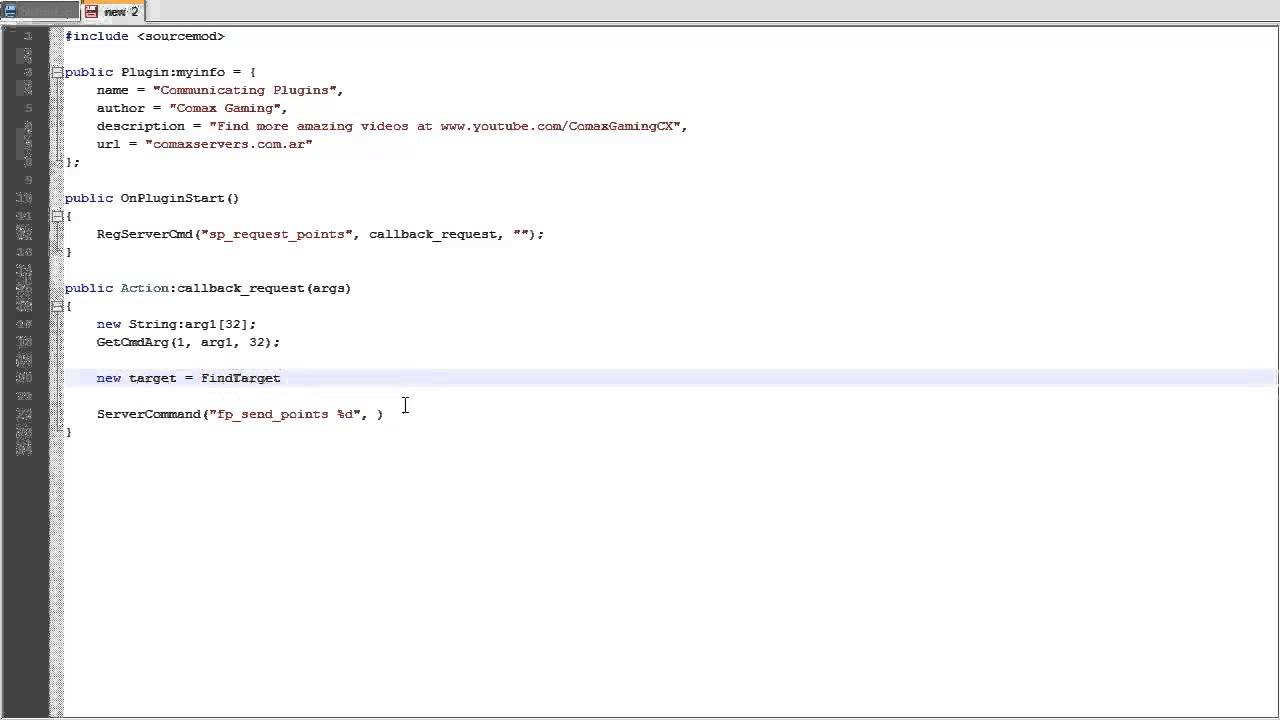 SourceMod Coding Tutorial 36: Communicating 2 different plugins