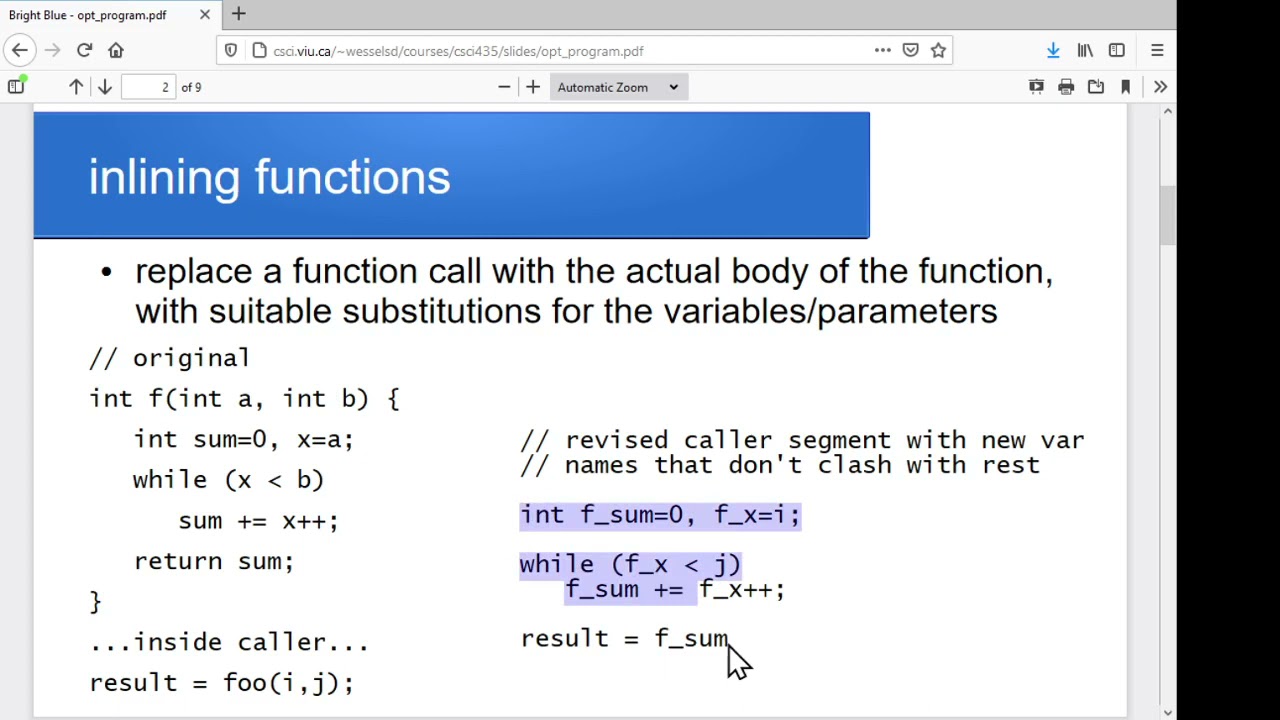 Whole-program code optimization