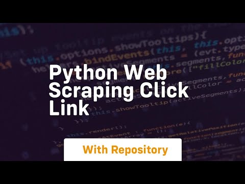 python web scraping click link