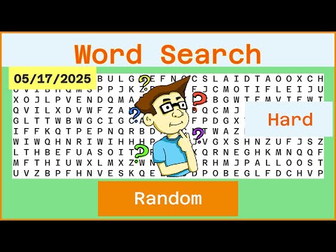 Word Search Hard - Random - 05/17/2025