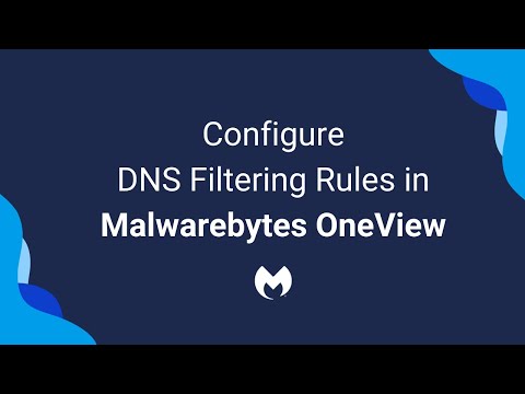 Configure DNS Filtering rules in OneView