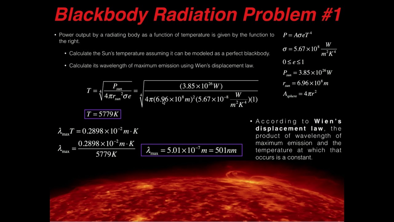 Blackbody Radiation Example Problem #1