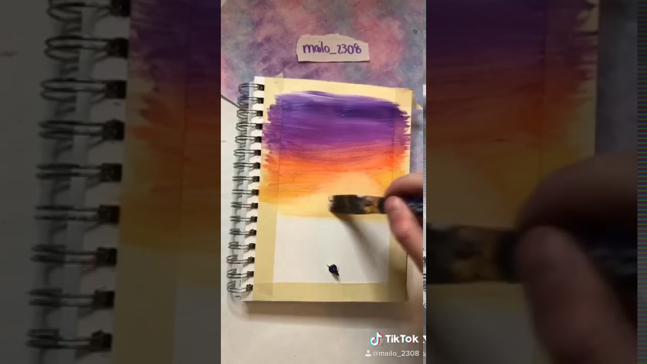 Atardecer ☀️ |TUTORIAL FACIL