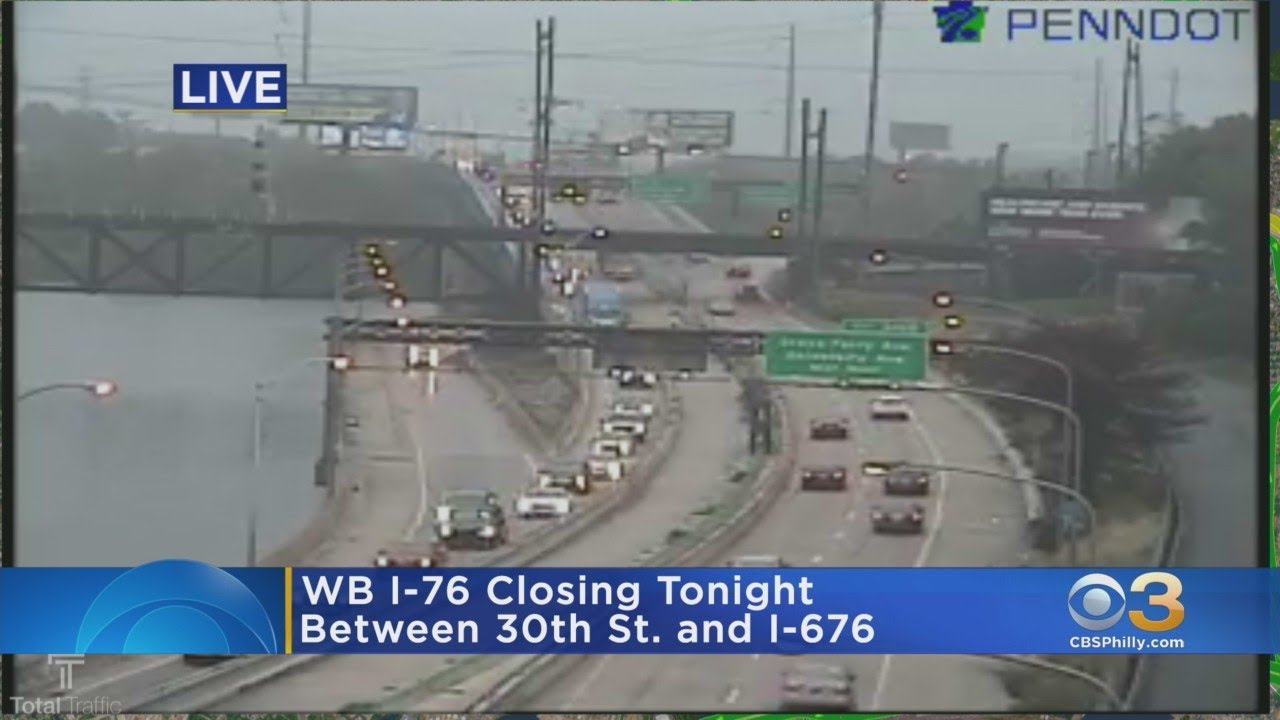 Portion Of Schuylkill Expressway To Close This Week For Construction