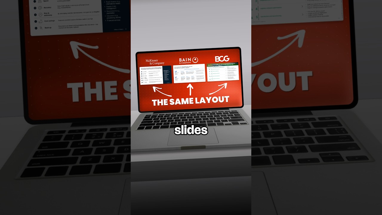👆 Learn how to build the four main consulting slides #powerpoint #ppt #slide #design #consulting