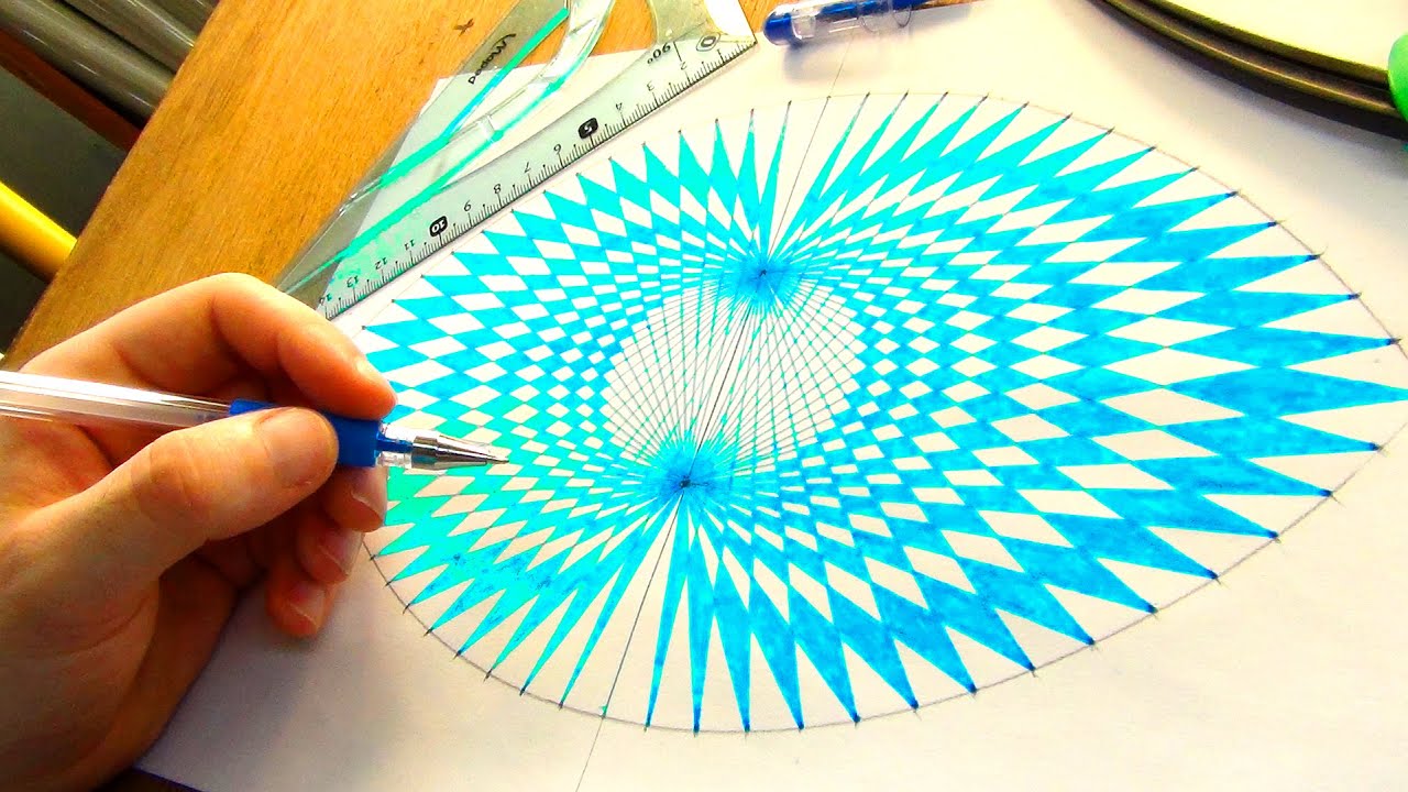 Geometric Eye Second Version - two point line crossing