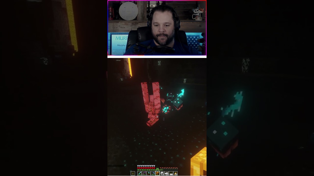 Double Trouble in the Deep Dark! 😱 Iron Golem vs. Wardens | SkulkSMP