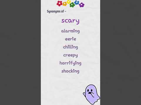 Synonyms of SCARY #arcbrainsparks #synonyms #englishvocabulary