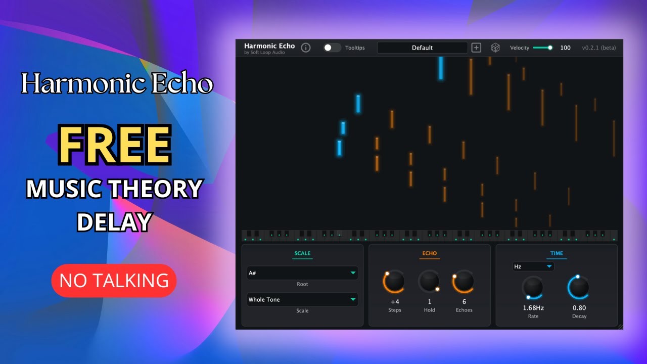 Harmonic Echo: Free Generative MIDI Delay Plugin (Preset Showcase)