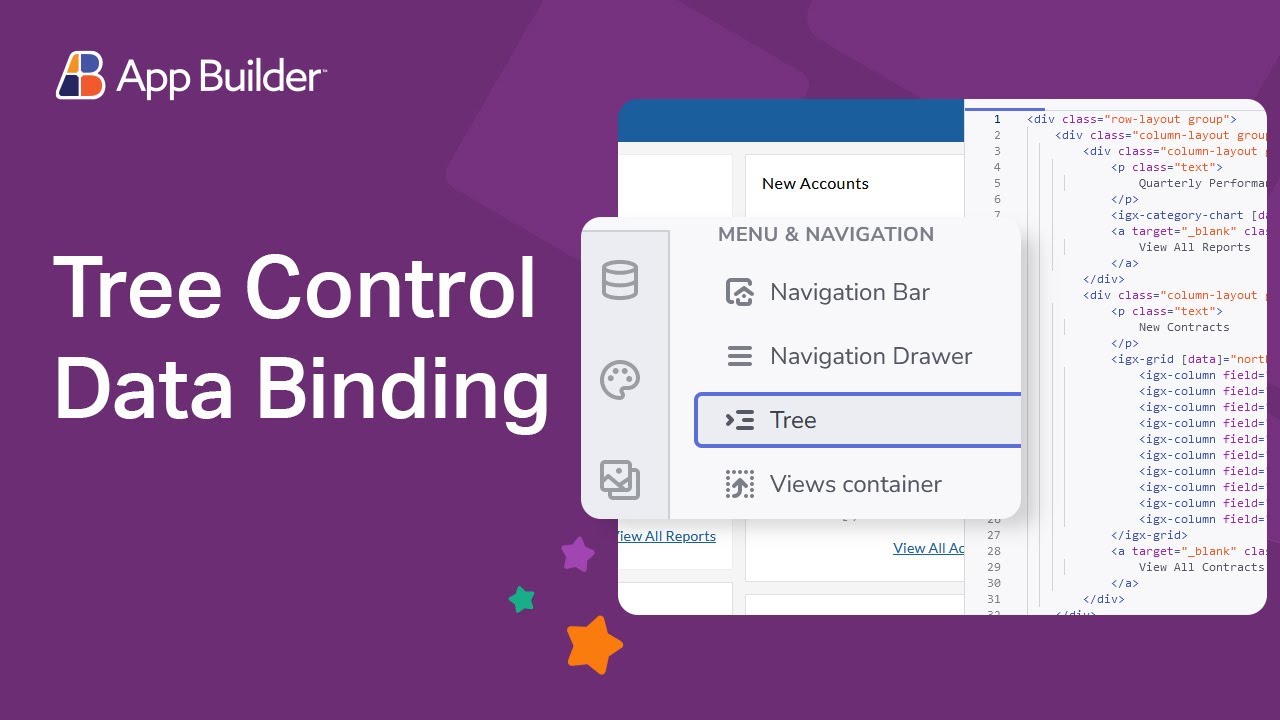 Tree Control Data Binding in App Builder