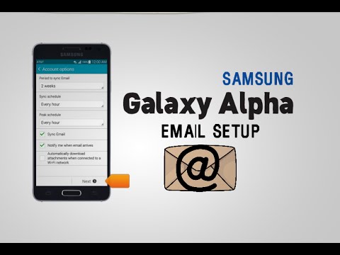Samsung Galaxy Alpha (G850A) email setup