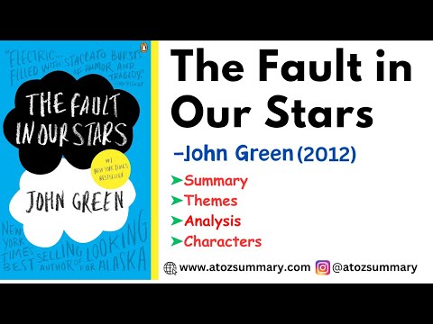 The Fault in Our Stars- Summary, Analysis, Themes & Characters #novel #books #summary