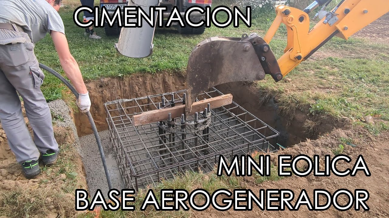 Así hemos hecho la cimentación de nuestro aerogenerador..!!