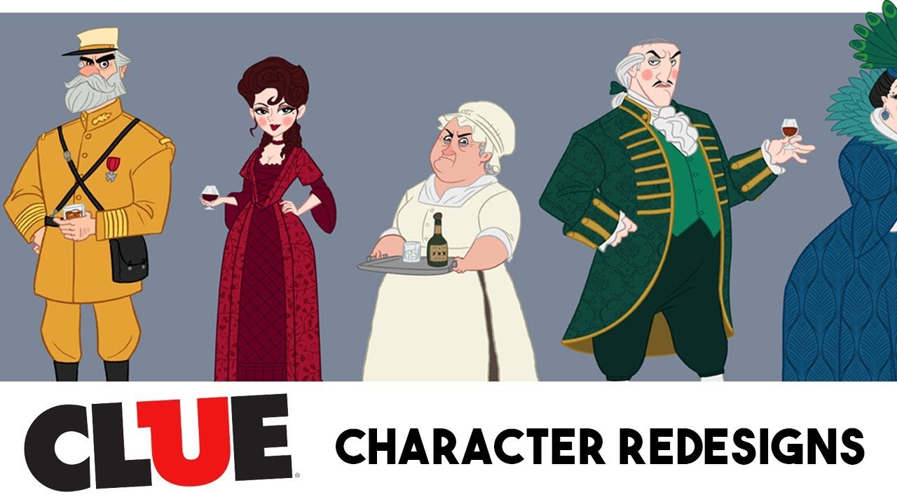 Clue - Character Redesigns