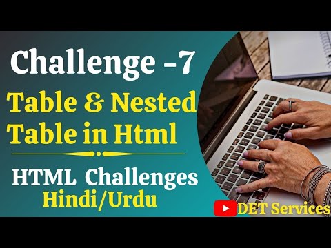 Challenge - 7 | HTML5 | Table tag in Html 2021 | Html Table tags Challenge | Web Designing Challenge