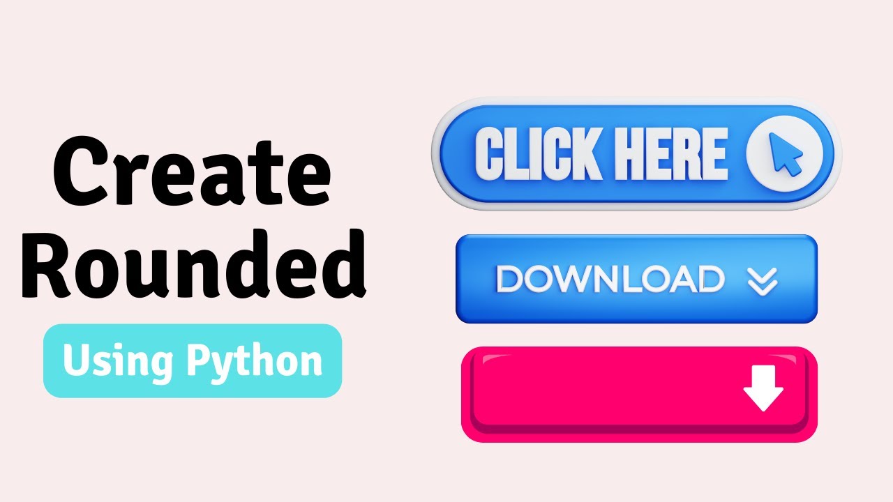 How to Create Rounded Button in Tkinter Python