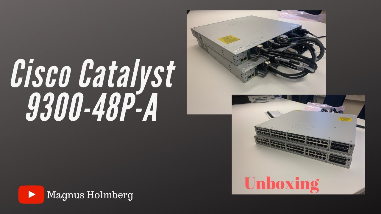 Unboxing and stacking Cisco Catalyst 9300