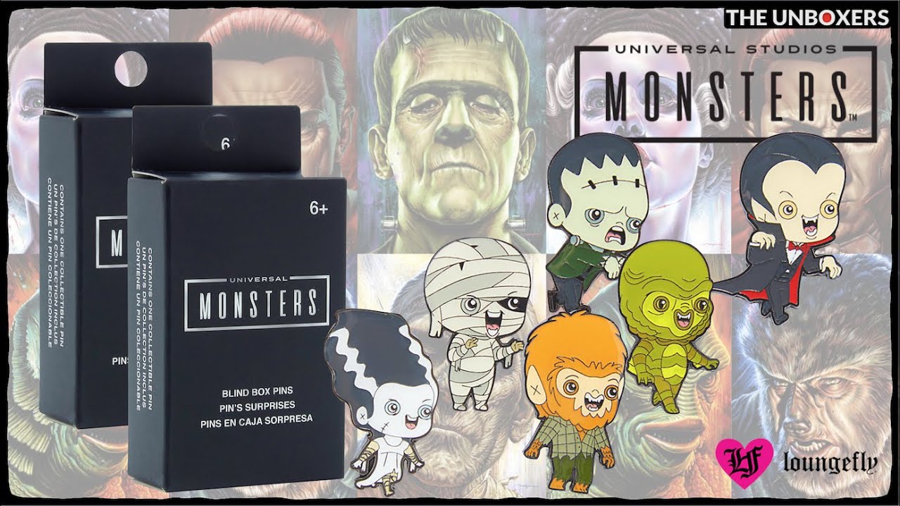 Universal Monsters Collectible Pins by Loungefly